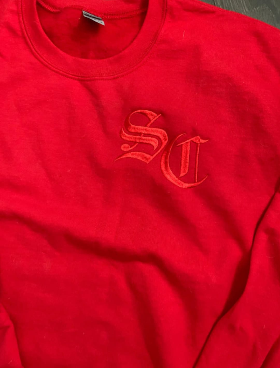 SC Santa Claus Initials Embroidery Design, Christmas Embroidery, the ...