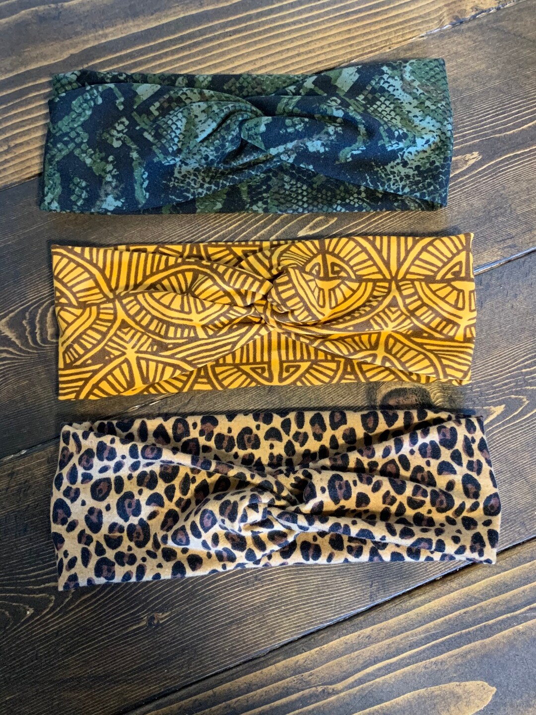 Animal Kingdom Headband Bundle, Animal Print Twist Turbans for Women ...