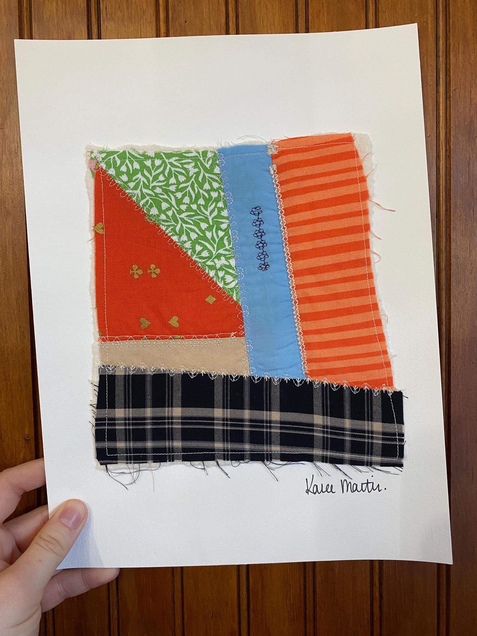 Original Quilt Art, Mini Crazy Quilt Block Art, Colorful Crazy Quilt ...