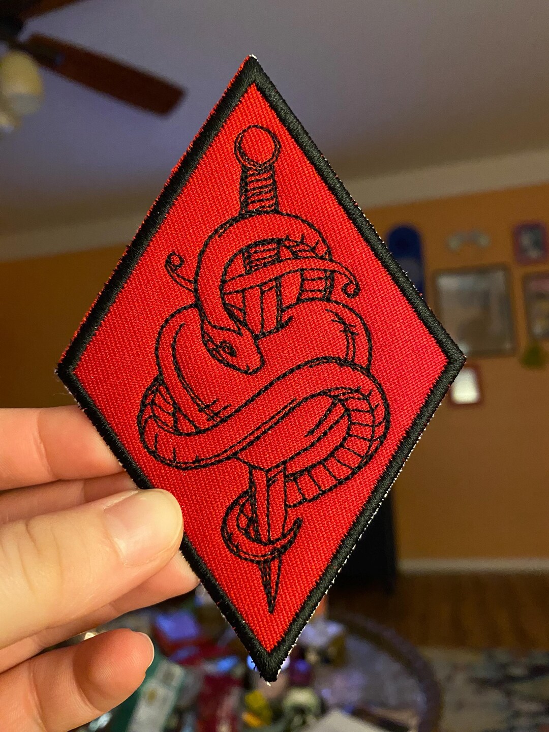 Snake and Sword Patch, Sew on Patches, Embroidered Patches - Etsy