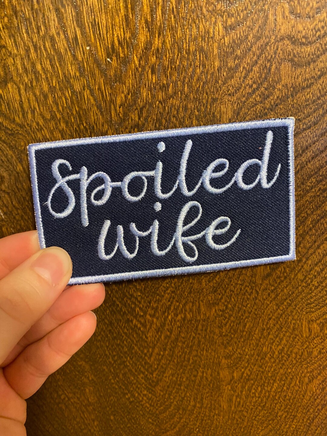 Spoiled Wife Patch, Iron on Patches, Embroidered Patches - Etsy