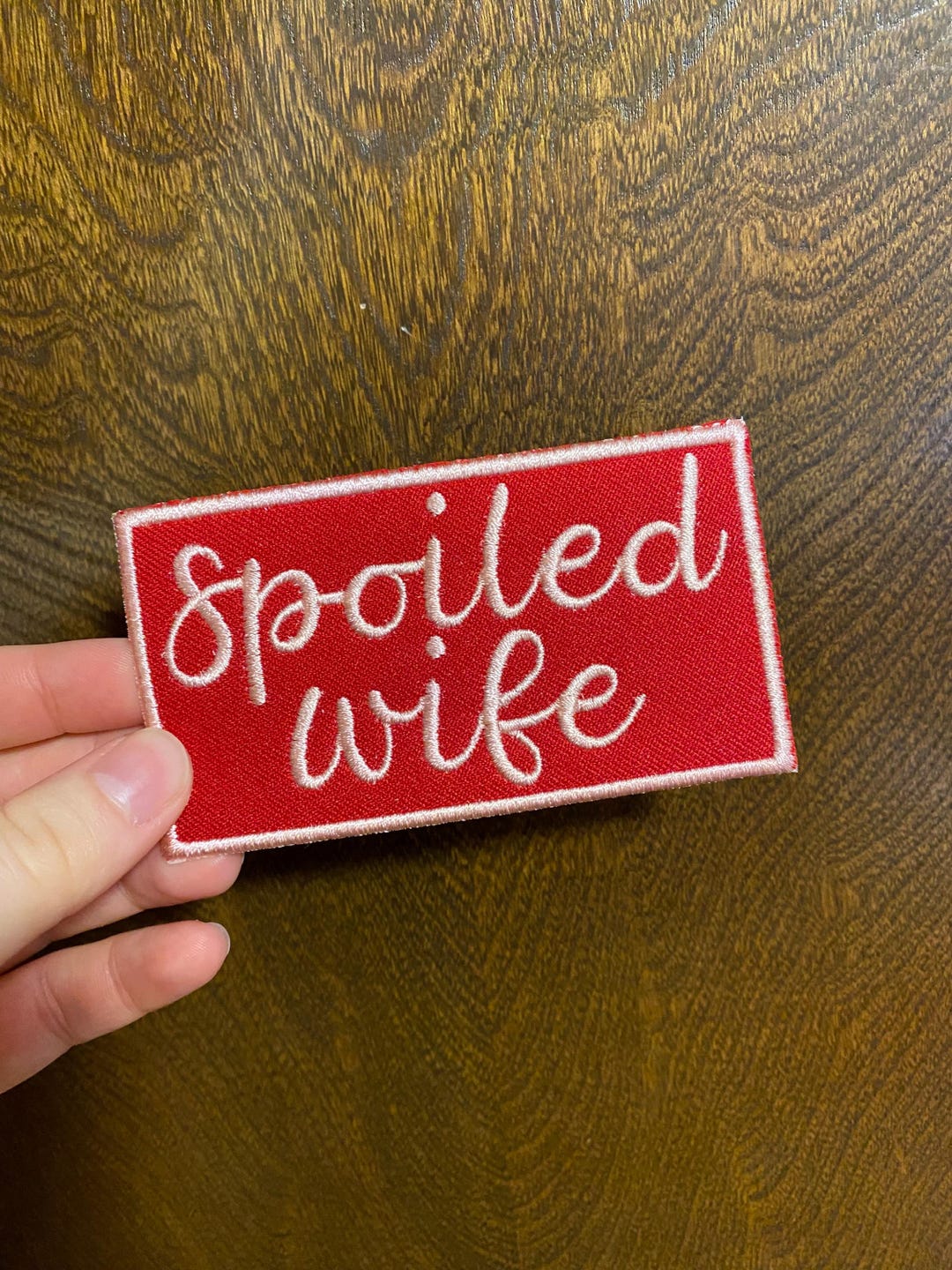 Spoiled Wife Patch, Iron on Patches, Embroidered Patches - Etsy