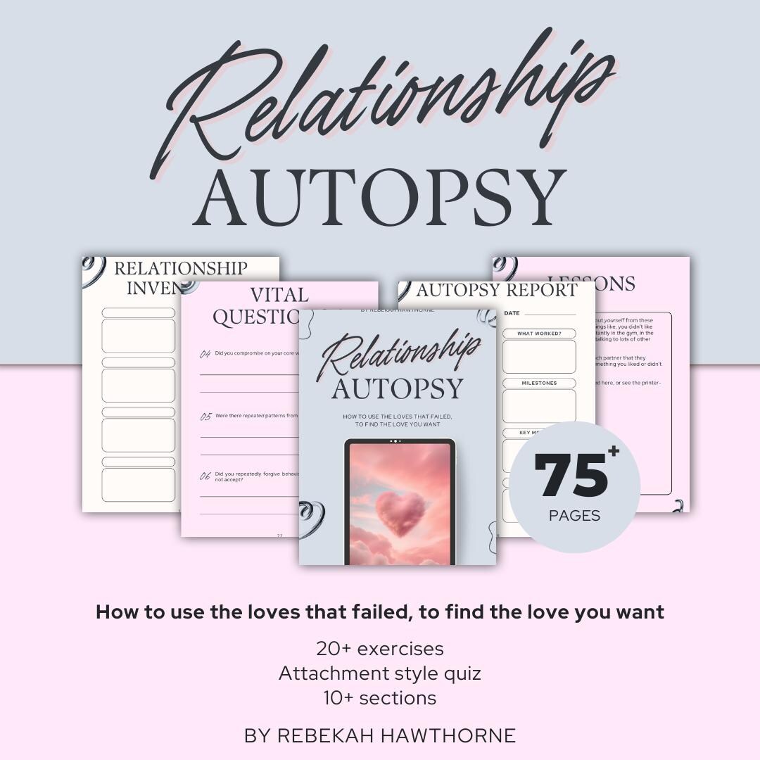 The Relationship Autopsy Workbook With Printables - Rebekah Hawthorne - Etsy