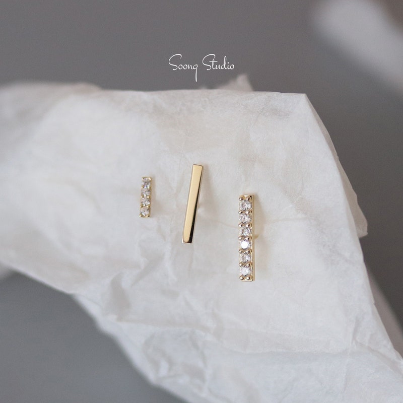 Bar Earrings - Etsy