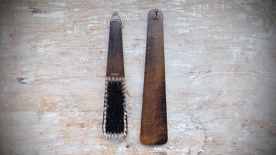 1950s West German Boar Bristle Clothes Brush With Wall Mount - Etsy UK