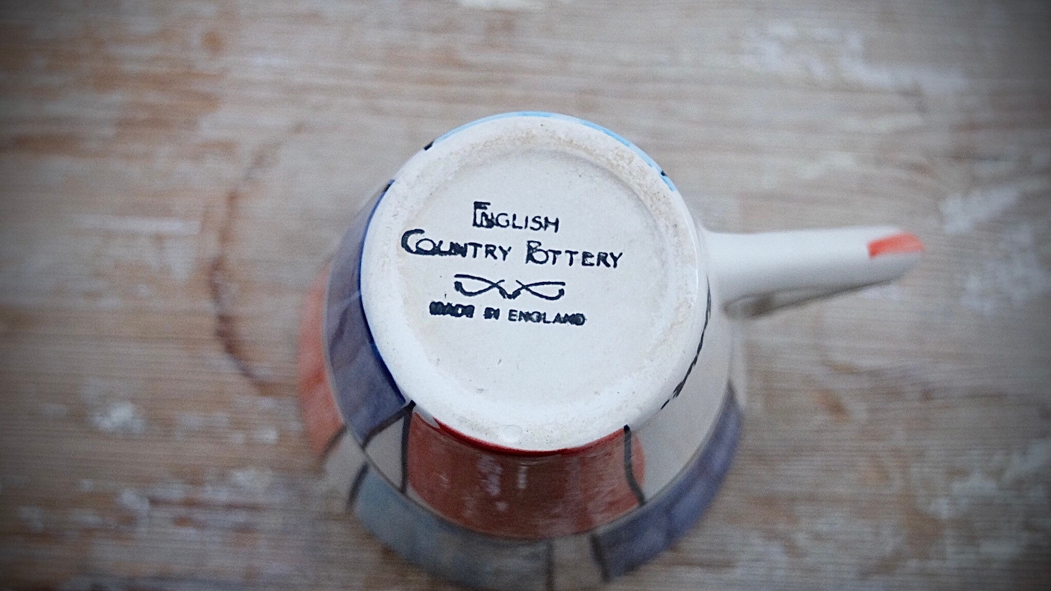 1990s Mug Handpainted Art Deco Revival Style. English Country Pottery ...