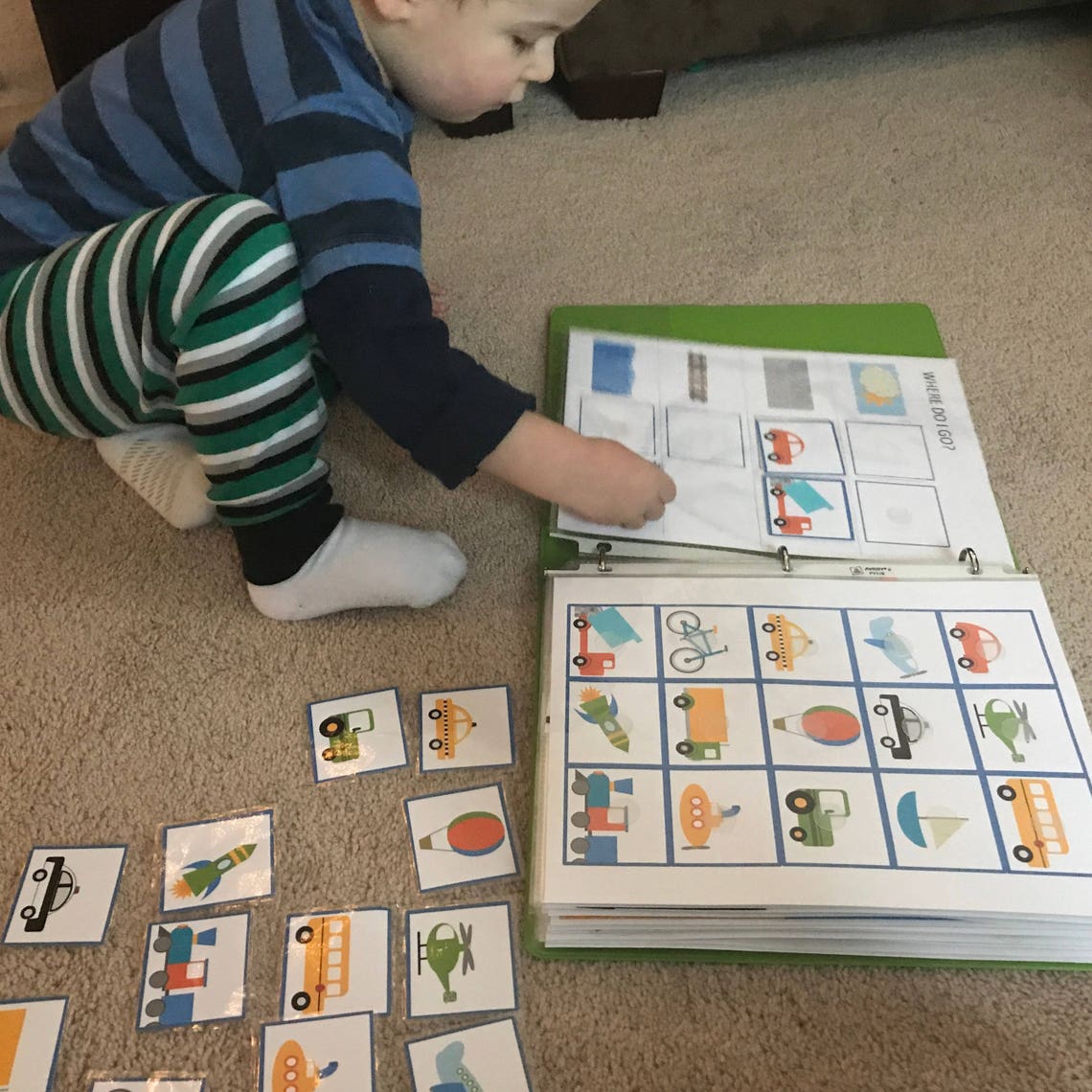 Vehicle Matching Game, Transportation Activity, Printable for Toddlers ...