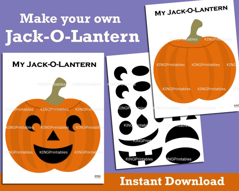 Halloween Craft Printable for Kids, Toddler Worksheets, Fall Preschool ...