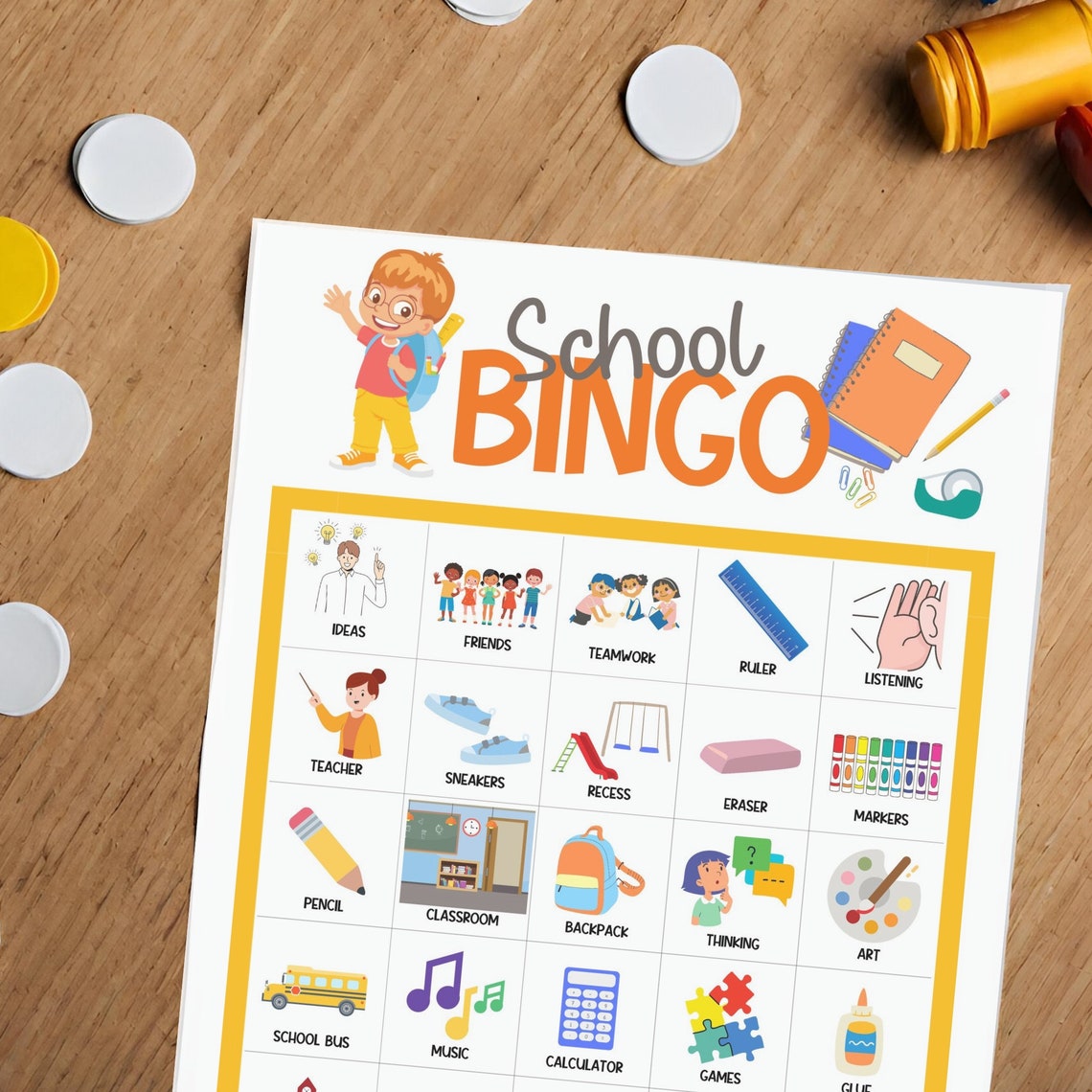 School Bingo, Classroom Games, Downloadable Bingo Cards, Back to School ...