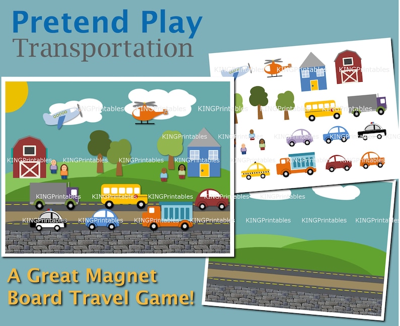 Toddler Pretend Play, Transportation Theme, Educational Gifts, Toddler ...