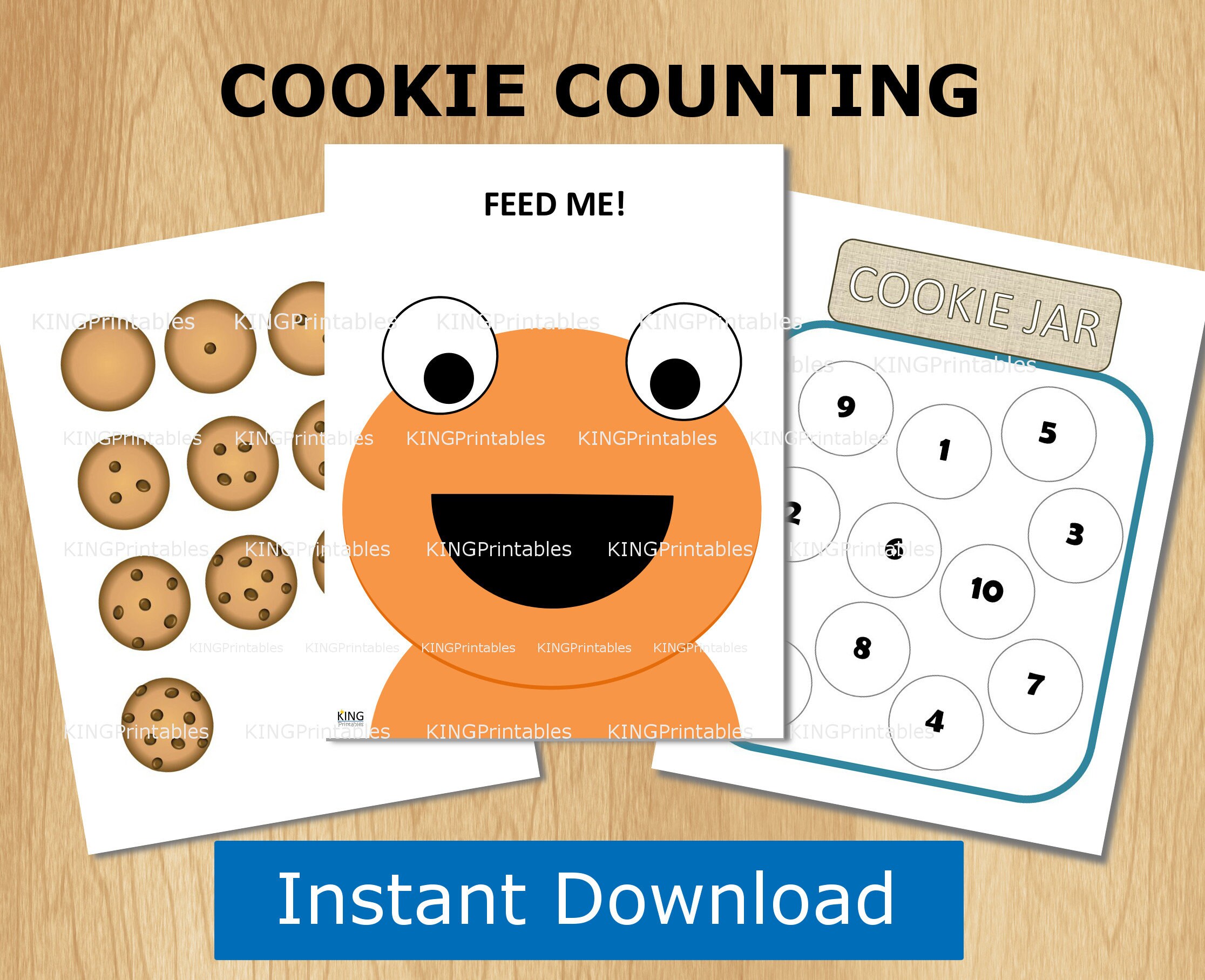 Toddler Counting Printables, Busy Binder Pages, Teaching Numbers 1-10 ...