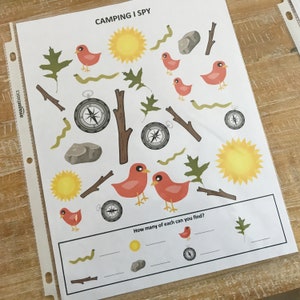 Summer Educational Printable, Prechool or Kindergarten, Number Activity ...