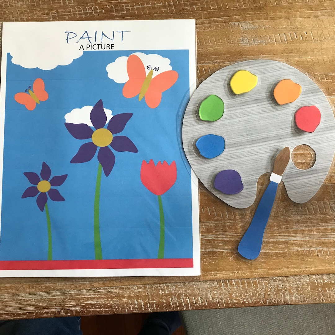 Pretend Play Artist, Toddler Dramatic Play Printable, Painters Pallette ...