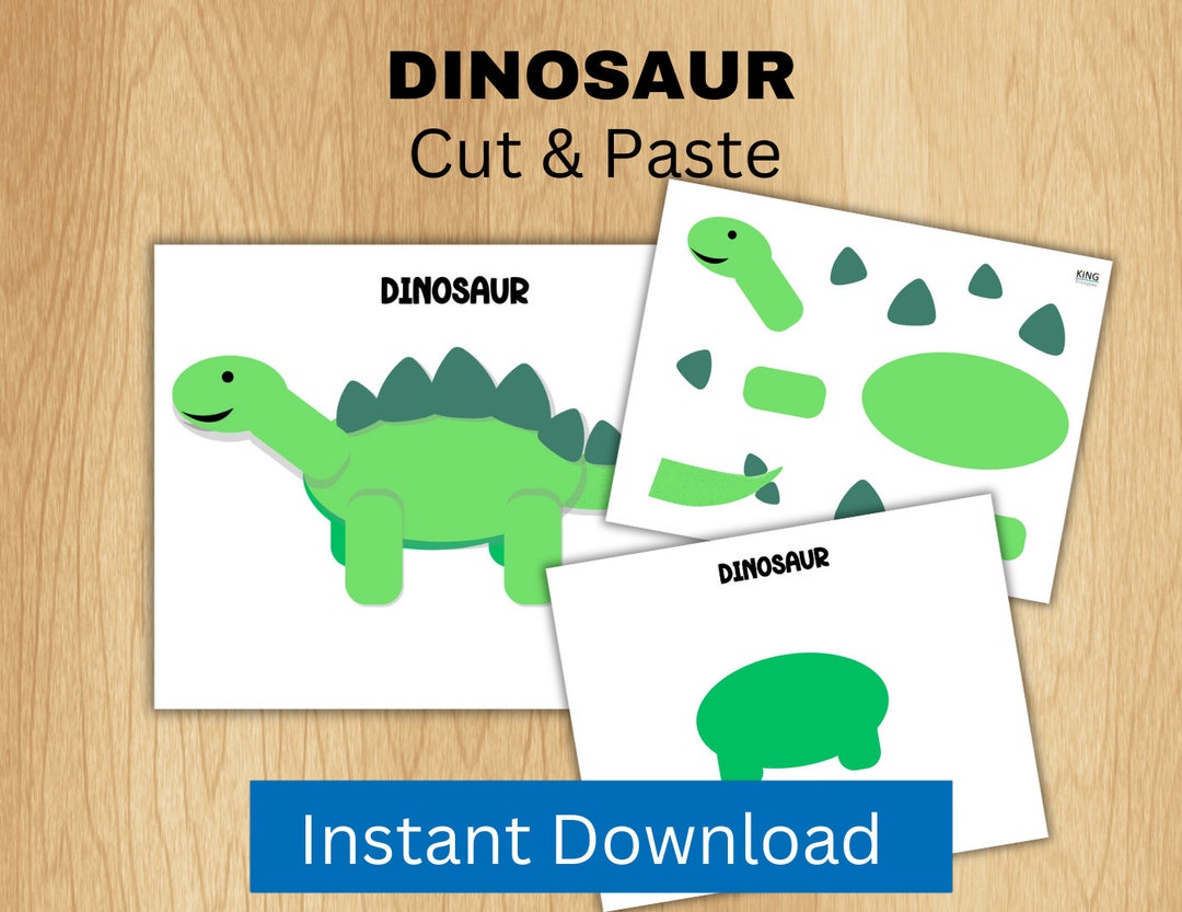 Dinosaur Craft, Printable Preschool, DIY Dinosaur, Toddler Puzzle ...