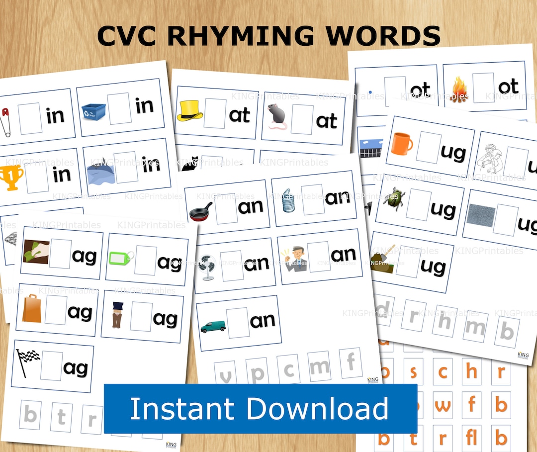 Printable CVC Word Builder, Phonics Beginning Letter Sounds ...