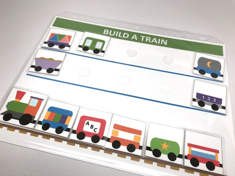 Build a Train, Toddler Games, Train Theme Birthday, Printable ...