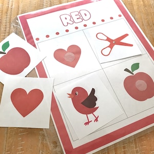 Color Matching Activities, Playroom Wall Art, Printable Busy Book ...