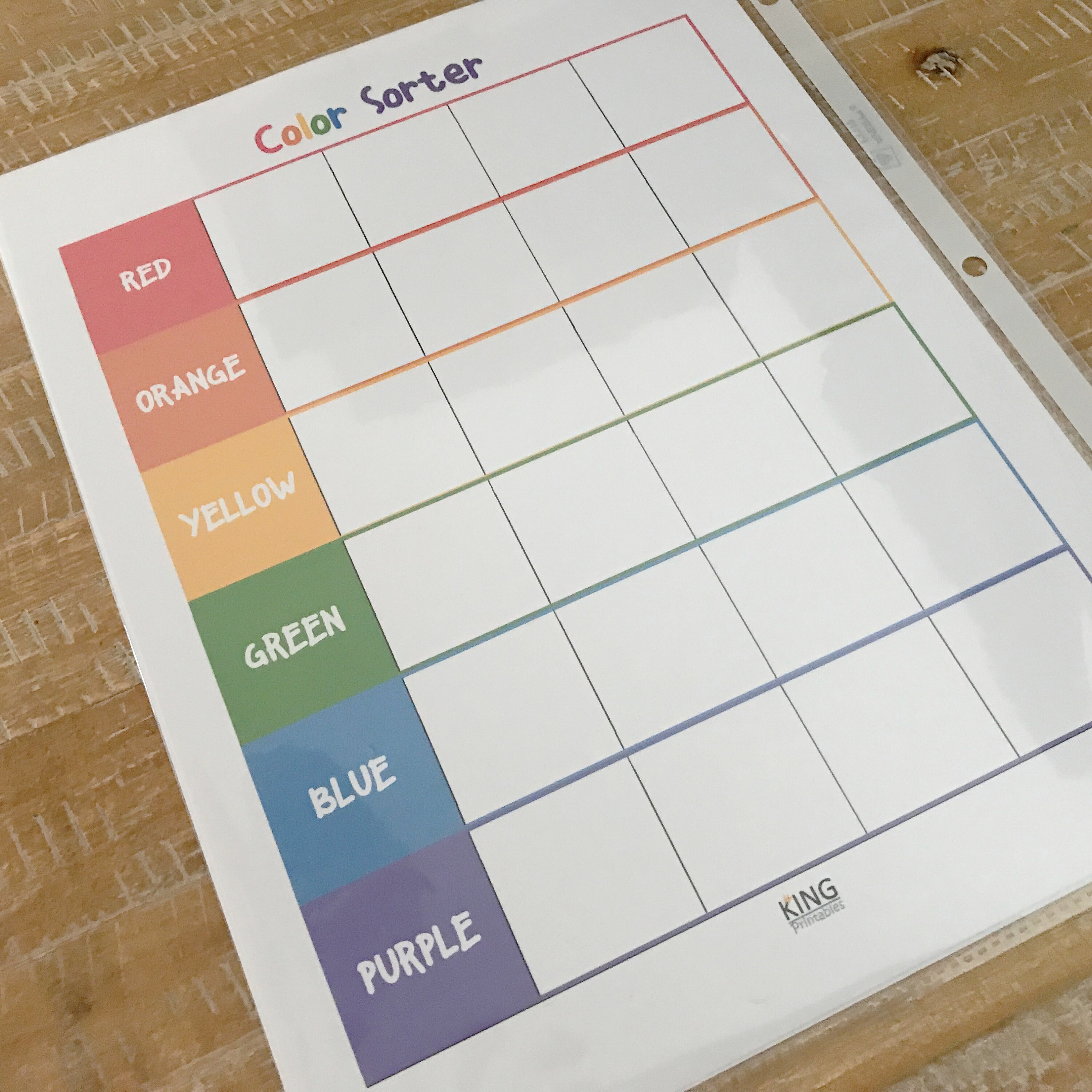 Color Sorting Activity, Shape Printable for Preschool, Toddler Busy ...