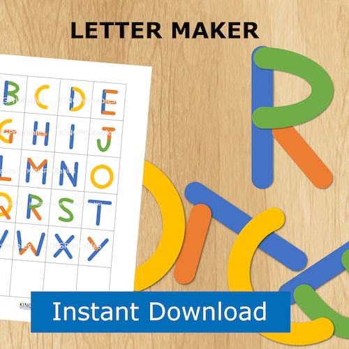 ABC Puzzle Preschool Printable Alphabet Letter Builder File - Etsy