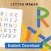 ABC Puzzle, Preschool Printable, Alphabet Letter Builder, File Folder ...