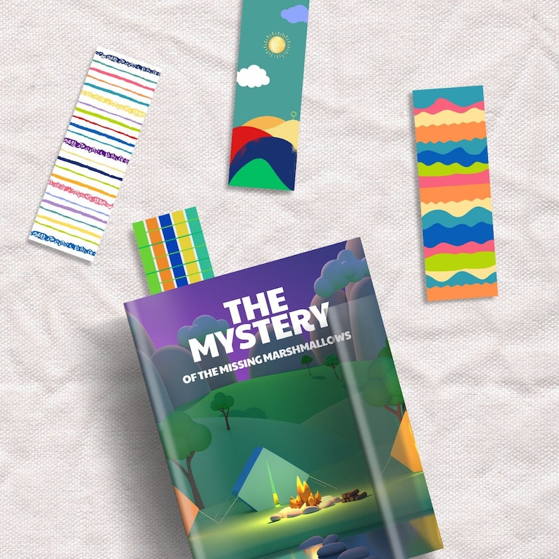 Printable Colorful Bookmarks for Kids, Gift Tags (PDF) - Etsy