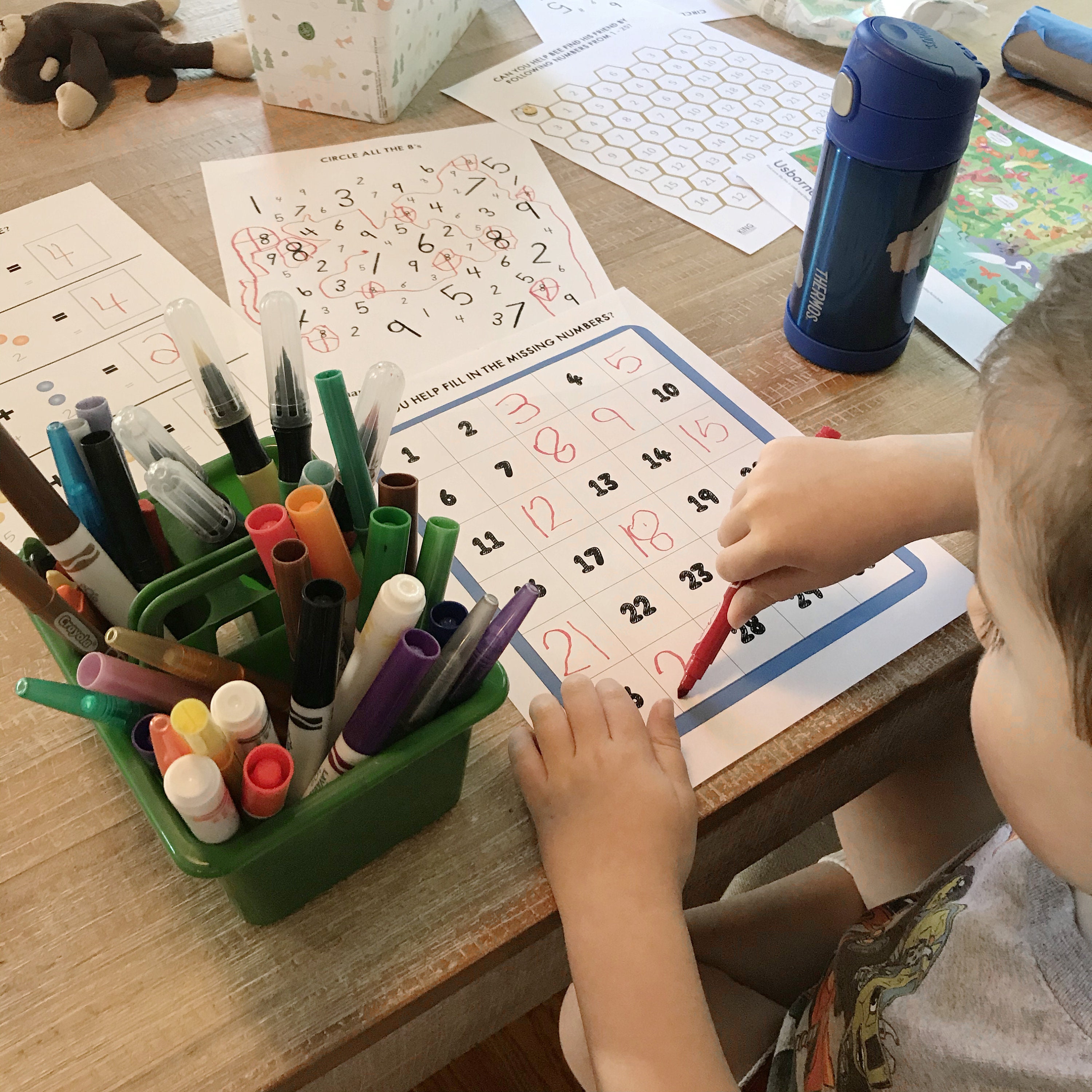 Kindergarten Math Worksheets, Counting to 20, Maze Activity (PDF ...