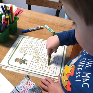 Printable St Patricks Day Activity Pages, Preschool Color by Number ...