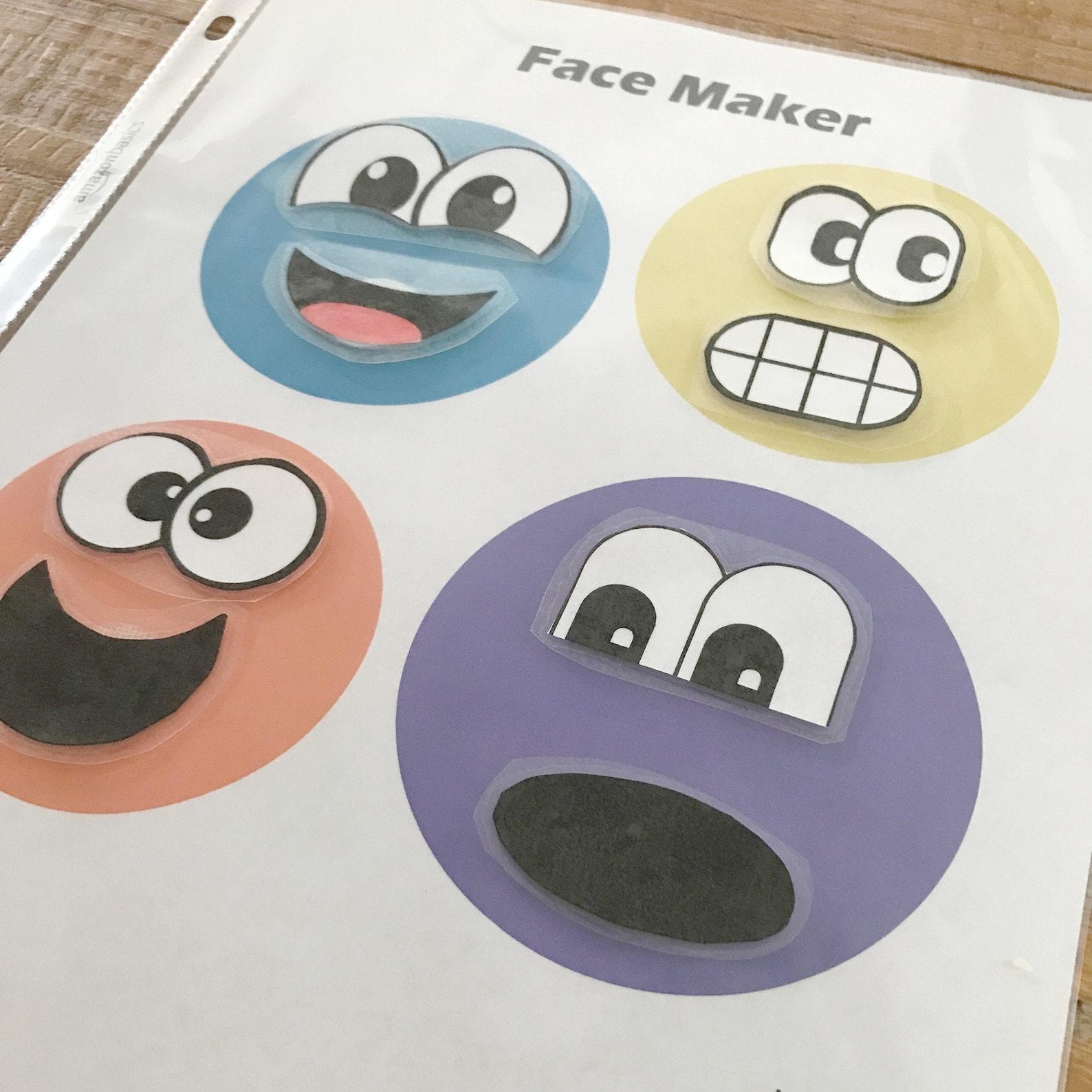 Build a Face Printable Activity for Kids, Preschool File Folder Games ...