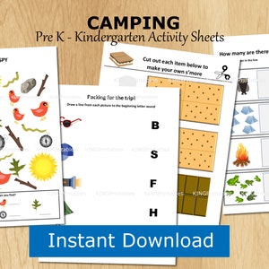 Summer Educational Printable, Prechool or Kindergarten, Number Activity ...