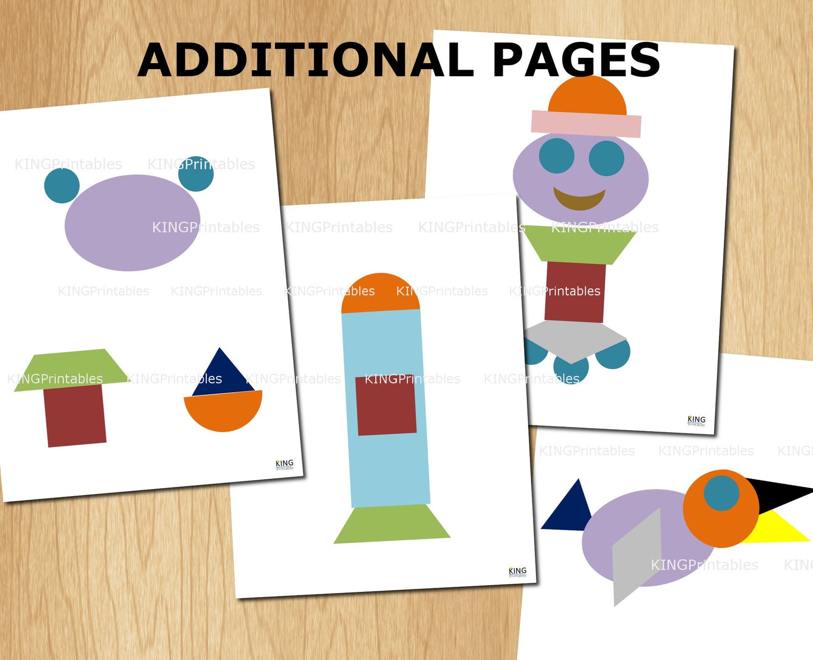 Shape Puzzles Printable, 8 Pages, Preschool Activities Worksheet ...