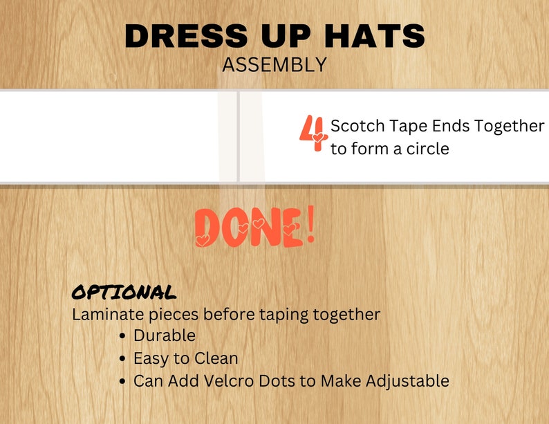 Dress up Hats Printable, Pretend Play Community Helpers, Kids Craft ...