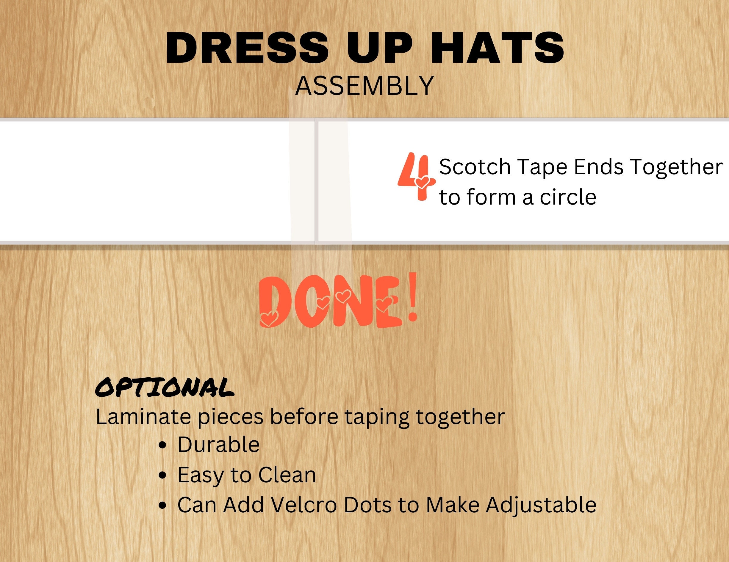 Dress up Hats Printable, Pretend Play Community Helpers, Kids Craft ...