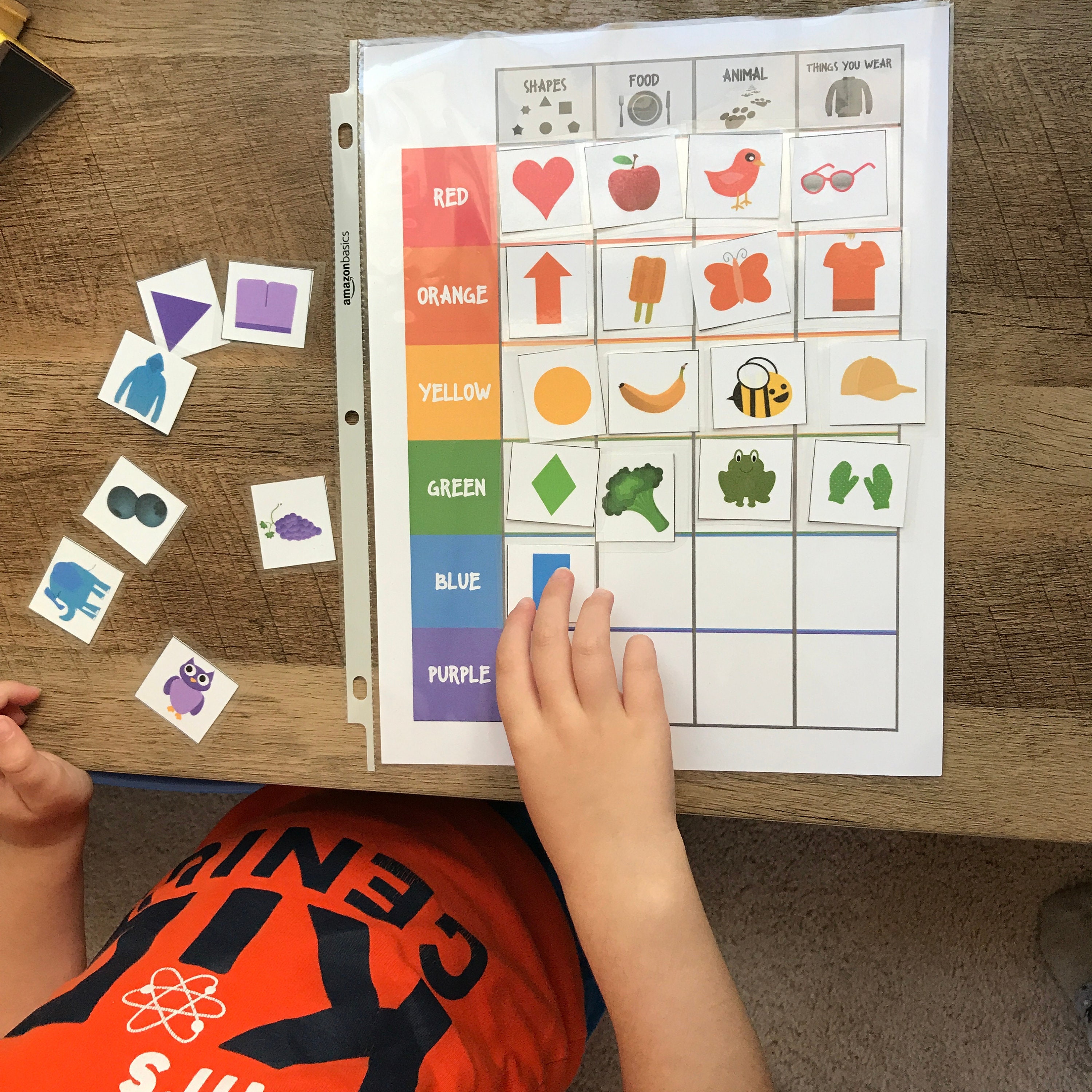 Color Sorting Activity, Shape Printable for Preschool, Toddler Busy ...