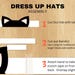 Dress up Hats Printable, Kids Costume, Pretend Play, Kids Craft, Role ...