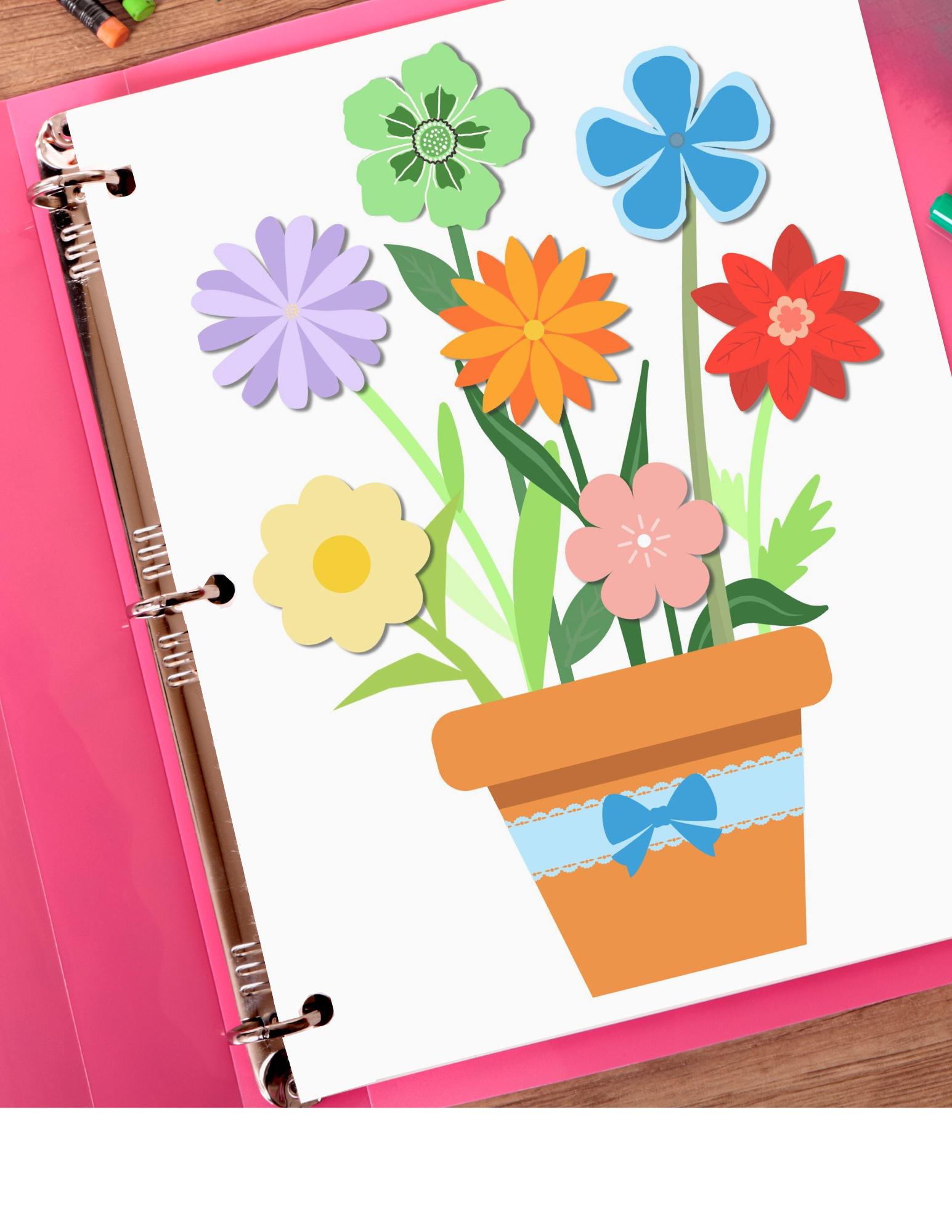 Flowers Color Matching Activity, Printable Preschool Activity, Spring ...