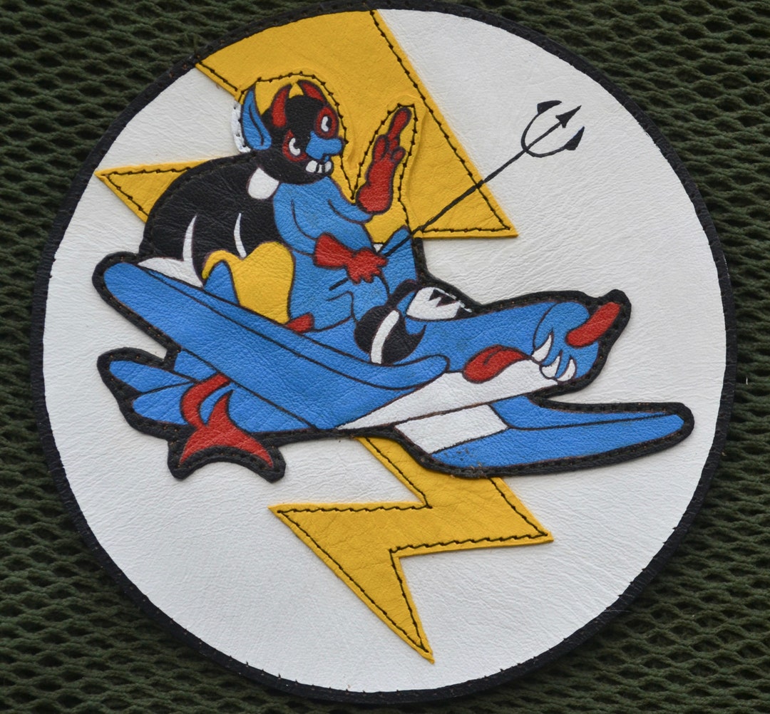 VMF-451 Blue Devils USMC Leather Flight Jacket Patch - Etsy