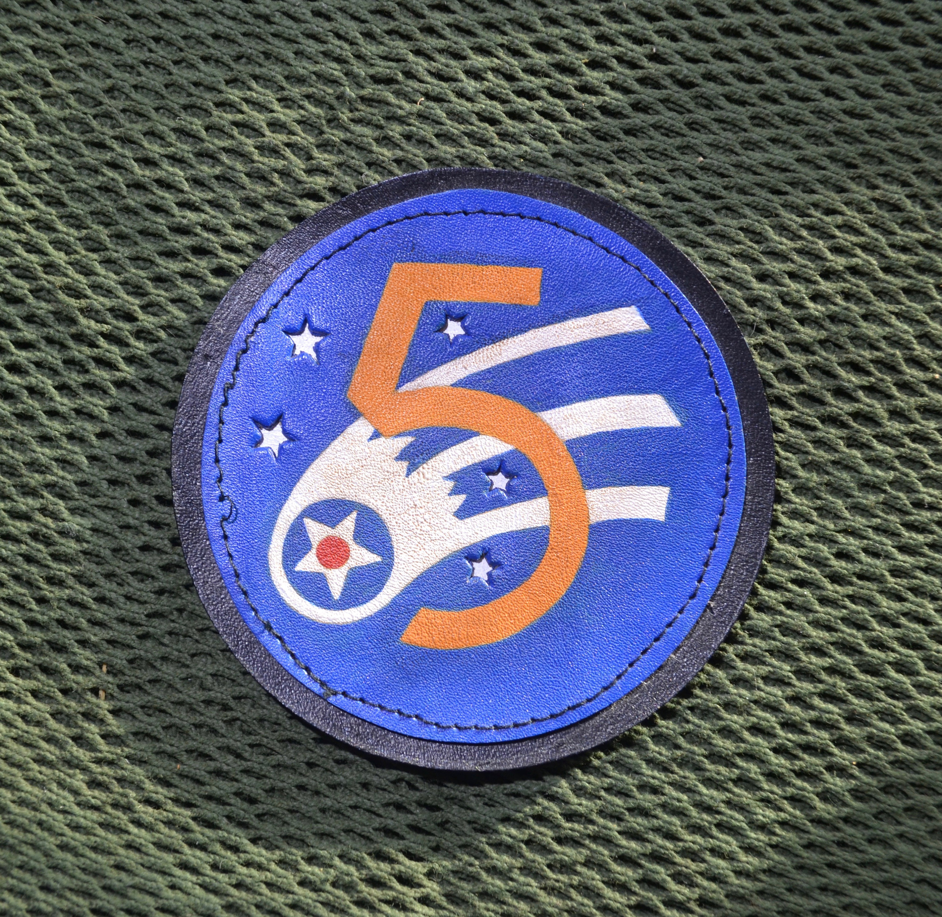 5th. Air Force Leather Shoulder Sleeve Flight Jacket Patch - Etsy