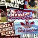 100 X West Ham Stickers - Based on Hammers Banner Programme Boleyn ...
