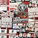100 X Middlesbrough Stickers Based on Poster Shirt Scarf Pin Badge ...