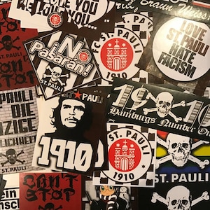 100 X St Pauli Stickers - Inspiriert Von FCSP Aufkleber Poster Fahne ...