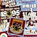 100 X West Ham Stickers - Based on Hammers Banner Programme Boleyn ...