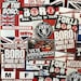 100 X Middlesbrough Stickers Based on Poster Shirt Scarf Pin Badge ...