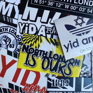 100 X Tottenham Stickers - Based on Spurs Poster Shirt Scarf Pin Badge ...