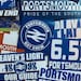 100 X Portsmouth Stickers - Based on Poster Shirt Scarf Pin Badge ...