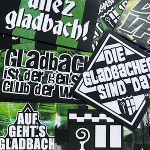 100 X Borussia Mönchengladbach Stickers Inspiriert Von BMG Aufkleber ...
