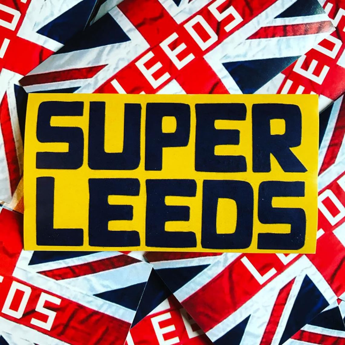 100 x Leeds United Stickers Based on LUFC Poster Shirt Scarf | Etsy