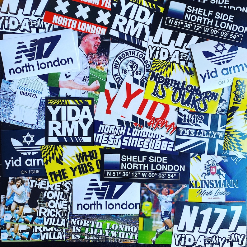 100 X Tottenham Stickers Based on Spurs Poster Shirt Scarf - Etsy UK