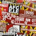 100 X Arsenal FC Stickers Based on Scarf Shirt Banner Programme ...