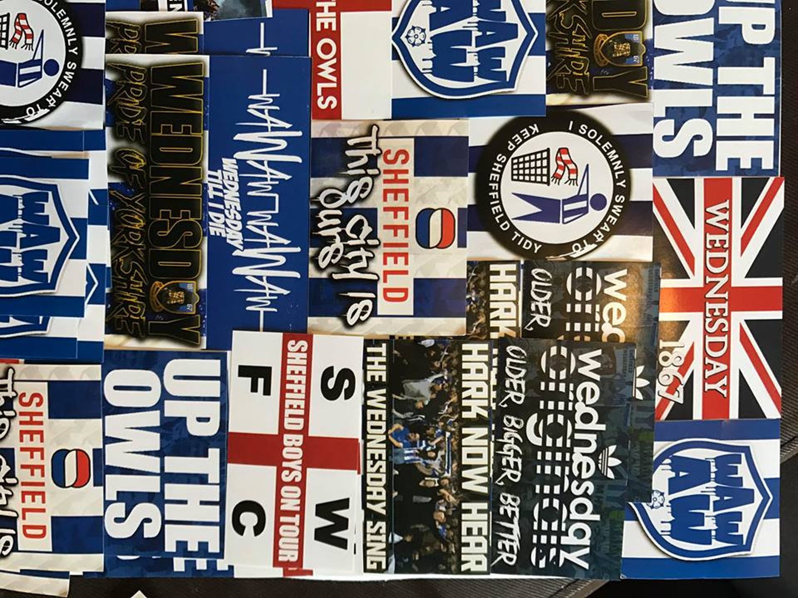 100 x Sheffield Wednesday Stickers Based on SWFC Flag Arctic | Etsy