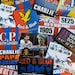 100 X Crystal Palace Stickers - Based on Poster Shirt CPFC Pin Badge ...